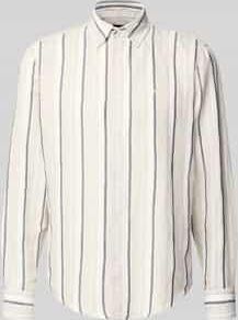 Boss Orange by Hugo Boss Regular Fit Freizeithemd aus Leinen-Baumwoll-Mix Modell RICOPLUS_M