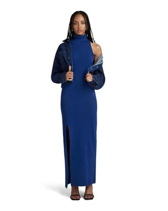 G-Star G-Star RAW Damen NY RAW Slim Kleid, Blau (ballpen Blue D23927-D487-1822), XL