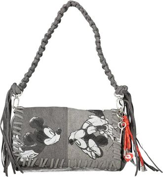 Desigual Femme, Sacs, Gris, Taille: ONE Size Mickey Kiss Naron Medium Flap Bag