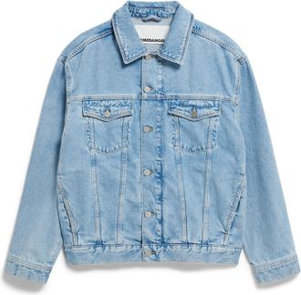 Armedangels Herren Jeansjacke aus recycelter Baumwolle TRAAKA Oversized Fit Horizon