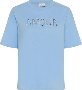 Kaffe Femme, Tops, Bleu, Taille: 42 FR T-Chemises