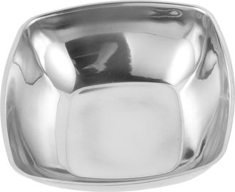 SOLUSTRE Große Rührschüssel Edelstahl 17cm Lebensmittelecht Aufbewahrungsbehälter Für Obst Gemüse Snacks Vielseitige Edelstahlschüssel Mit Glatter Oberfläche