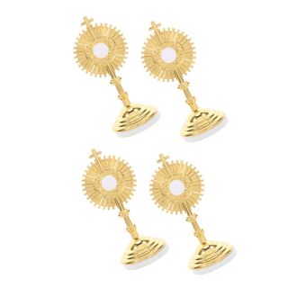 Valiclud 4st&uuml;cke Stehendes Kruzifix Aus Legierung F&uuml;r Heimdekoration Und Sammler Tischkreuz Mit Filigranen Details F&uuml;r Schreibtische Und Regale Dekorative Wohn