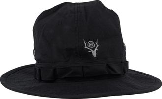 South2 West8 Homme, Accessoires, Noir, Taille: M Jungle Hat - Nylon Oxford