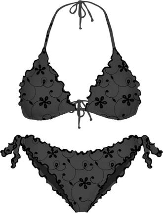 MC2 Saint Barth Femme, Maillots de bain, Noir, Taille: 40 FR Sari Bikini