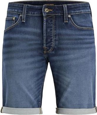 Jack & Jones Jack & Jones Short en Jean pour Homme, Coupe Droite, Bleu Denim, XL