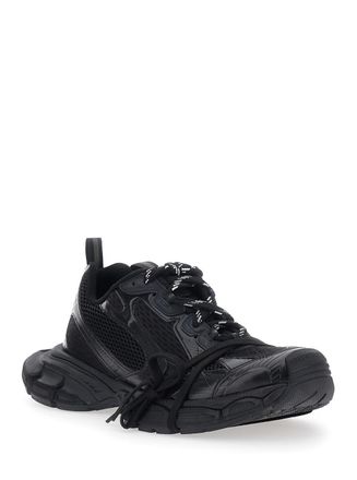 Balenciaga Mens Sneakers 3xl Black Tech Fabric Trainers