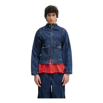Ader Error Homme, Vestes, Bleu, Taille: M 0108 Denim Jacket
