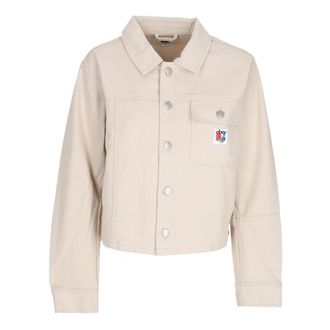 Obey Jeansjacke mit Knopfverschluss - - Jackets - Damen - Beige - M