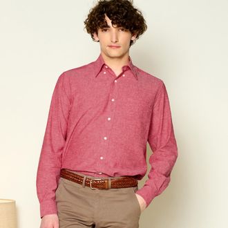 Bexley Colten - Chemise homme chambray rouge