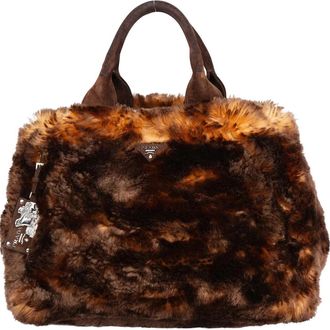 Prada Crossbody Bags - Prada Fur Optic Canapa Handbag - Gr. unisize - in Bunt - für Damen