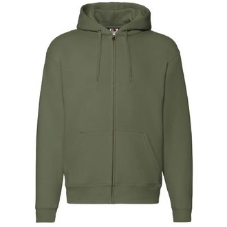 Fruit Of The Loom Herren Premium mit Rei&szlig;verschluss Hooded Sweat Gr. XXL, Olivgr&uuml;n