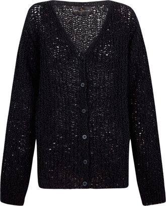 Cortana Femme, Pulls, Bleu, Taille: 36 FR C&aacute;rdigan de punto oversize