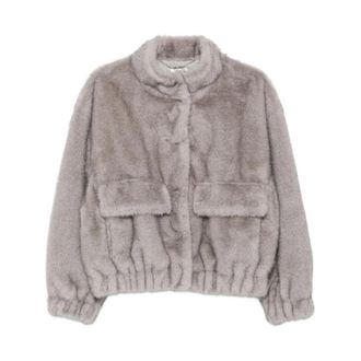 Liu Jo Kunstpelzjacke - - Jackets - Damen - Grau - M
