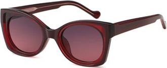 Generic R&eacute;tro Petit Cadre Femmes Photo Lunettes De Soleil Hommes En Plein Air D&eacute;placements Sports Lunettes De Soleil Polaris&eacute;es(Red)