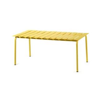 Valerie Objects Table rectangulaire Outdoor - Jaune - Aluminium thermolaqué - Designer Maarten Baas