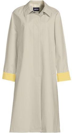 Lands End Wasserabweisender Mantel, Damen, Größe:44-46 regular, Weiß, Polyester, by Lands End