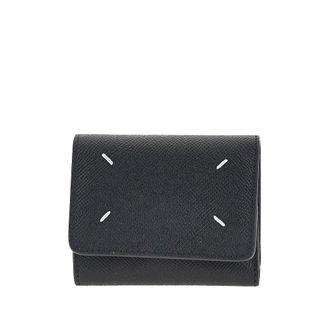 Maison Margiela Grained leather tri-fold wallet Man One Size
