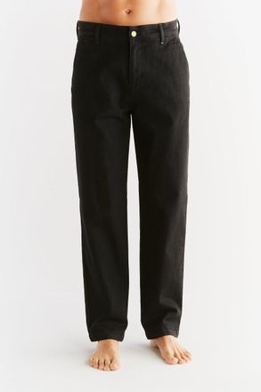 Evermind Herren vegan Hose Chinos Coal Black