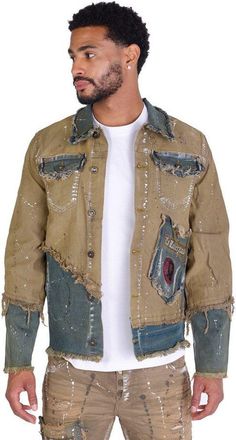 Kingz Jeansjacke Designer Jeansjacke von KINGZ