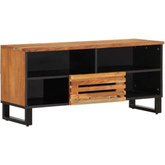 vidaXL Meuble tv 100x34x46 cm bois dacacia massif Vidaxl
