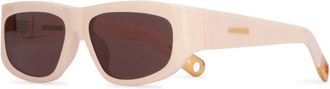 Jacquemus Homme, Accessoires, Beige, Taille: ONE Size Lunettes de soleil Pilota