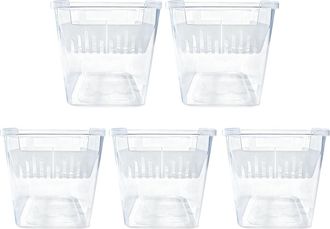 Generico Blument&ouml;pfe - Blument&ouml;pfe 11 cm | Setzlingentopf aus ABS - transparenter &Uuml;bertopf f&uuml;r den Innen- und Au&szlig;enbereich, Gartenarbeit, Dekoration f&uuml;r Zuhaus