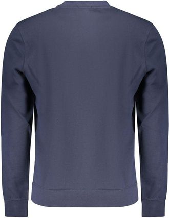 Calvin Klein Logo-Embroidered Cotton Sweatshirt - Blue