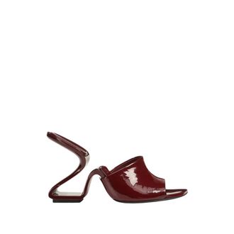 Sergio Rossi Mule &agrave; talon sculptural - Femme - Chaussures - Brun - Taille: 37 1/2 EU