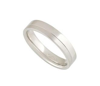 Bespoke Platinum Court Style Wedding Band