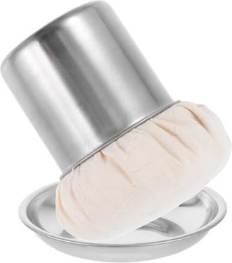 Amosfun Brosse &Agrave; Huile En Acier Inoxydable 9.5 Cm Essuie-Huile Pratique Pour Cuisine Cr&ecirc;pes Barbecue Application Uniforme R&eacute;sistante &Agrave; LUsure