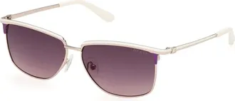 Guess Lunettes de soleil &eacute;l&eacute;gantes - Femme - Accessoires - Blanc - Taille: ONE Size