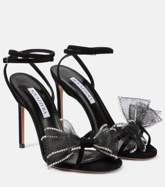 Aquazzura Verzierte Sandalen Reve aus Veloursleder