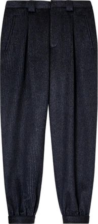 Giorgio Armani pantalon à chevilles resserrées - Bleu