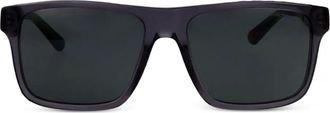 Emporio Armani Eckige Sonnenbrille aus Acetat - Schwarz