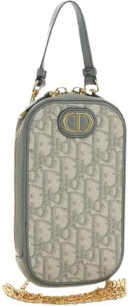 Dior Sac bandouli&egrave;re vintage Trotter en toile Pre-owned - Femme - Pre-owned - Gris - Taille: ONE Size