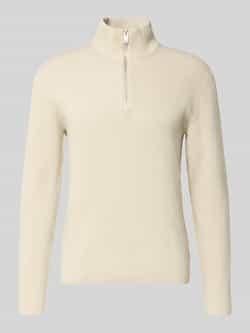 Lindbergh Strickpullover mit Stehkragen und Rei&szlig;verschluss