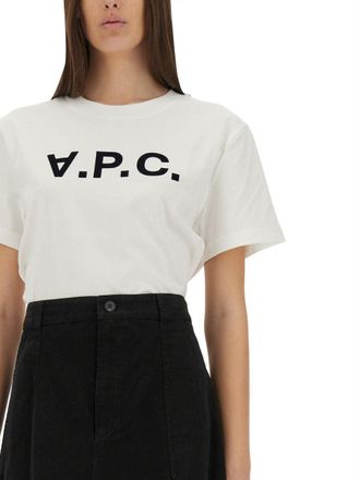 A.P.C. Logo Cotton T-Shirt - White
