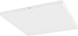 Eglo LED Deckenleuchte Fueva 1, 1 flammige Deckenlampe, Material: Aluminium, Kunststoff, Farbe: Wei&szlig;, L: 50x50 cm, neutralwei&szlig;