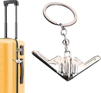 Generic Porte-clés aviation | Porte-clés avion - Porte-clés en métal 3D pour sac, sac à dos, pilote, aviation, remise de diplôme, anniversaire, Noël, b, Refer