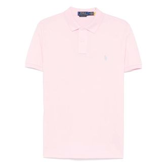 Polo Ralph Lauren Homme, Tops, Rose, Taille: M Polo en maille de coton coupe slim personnalis&eacute;e