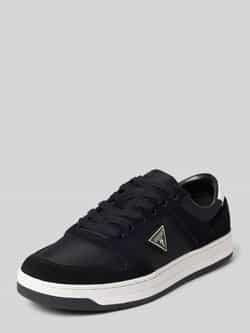 Guess Sneaker aus Leder-Textil-Mix mit Label-Detail Modell UDDENT