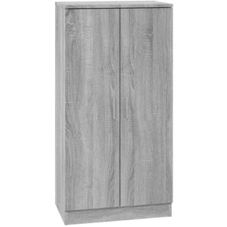 vidaXL Schuhschrank Grau Sonoma 55x35x108 cm Holzwerkstoff - Vidaxl