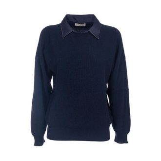 Le Tricot Perugia Damen, Strickwaren, Blau, XSGr&ouml;&szlig;e