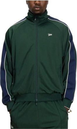 Patta Homme, Vestes, Vert, Taille: L Tricot Track Jacket
