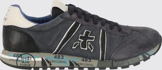 Premiata Lucy Low-Top-Sneakers aus Leder und Veloursleder mit Profilsohle