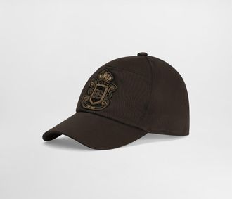 Dolce & Gabbana Cotton Gabardine Baseball Cap - Mann H&uuml;te Und Handschuhe Braun 57