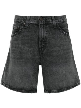 Levi's short en jean &agrave; taille haute - Noir