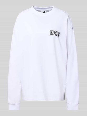 Karo Kauer Oversized Longsleeve mit Statement-Print