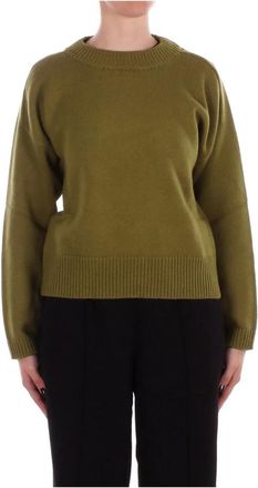 Alpha Studio Femme, Pulls, Vert, Taille: 36 FR Pull ras du cou